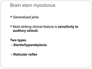 Myoclonus seizure | PPTX