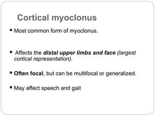 Myoclonus seizure | PPTX