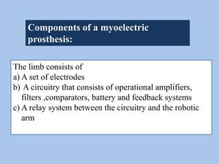 Myoelectric prosthesis | PPTX