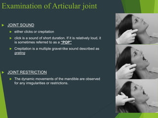 Myofacial pain dysfunction syndrome anindya | PPTX