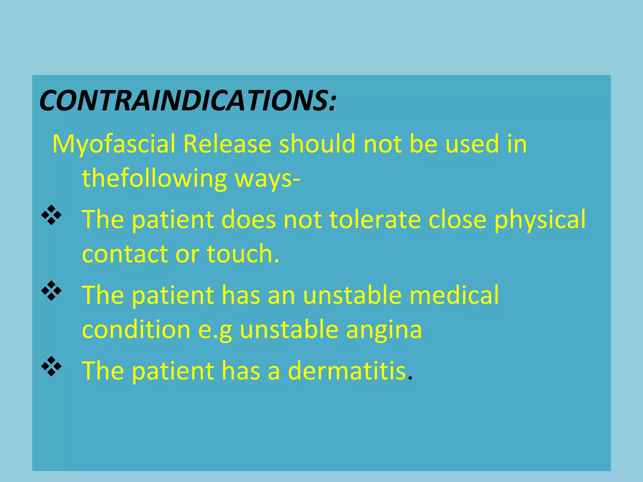 Myofacial Release Therapy(MFR). | PPT