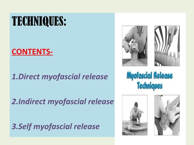 Myofacial Release Therapy(MFR). | PPT | Death, Injury, or Military ...