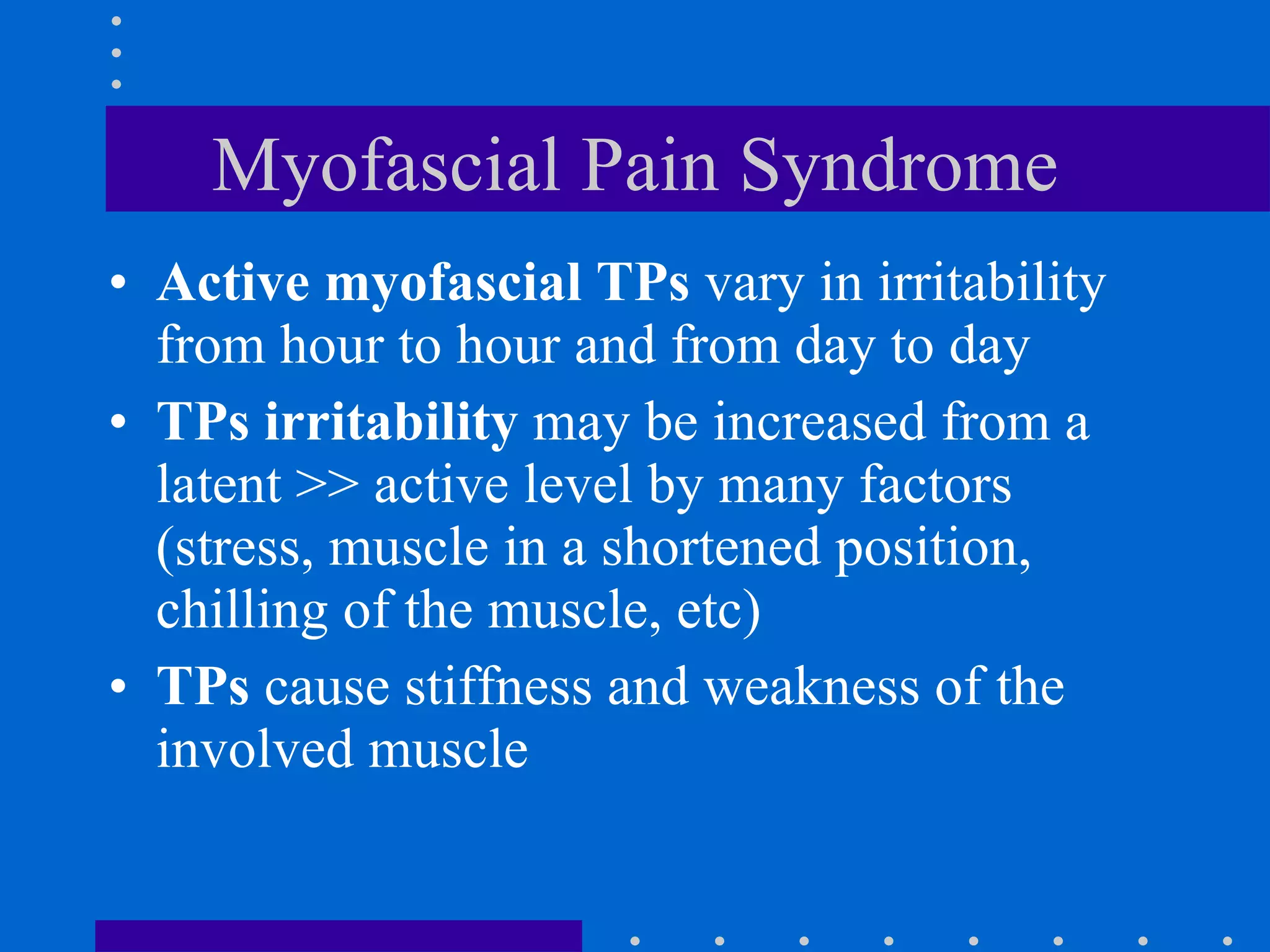 Myofascial Pain Syndrome | PPT | Physical Therapy | Wellness