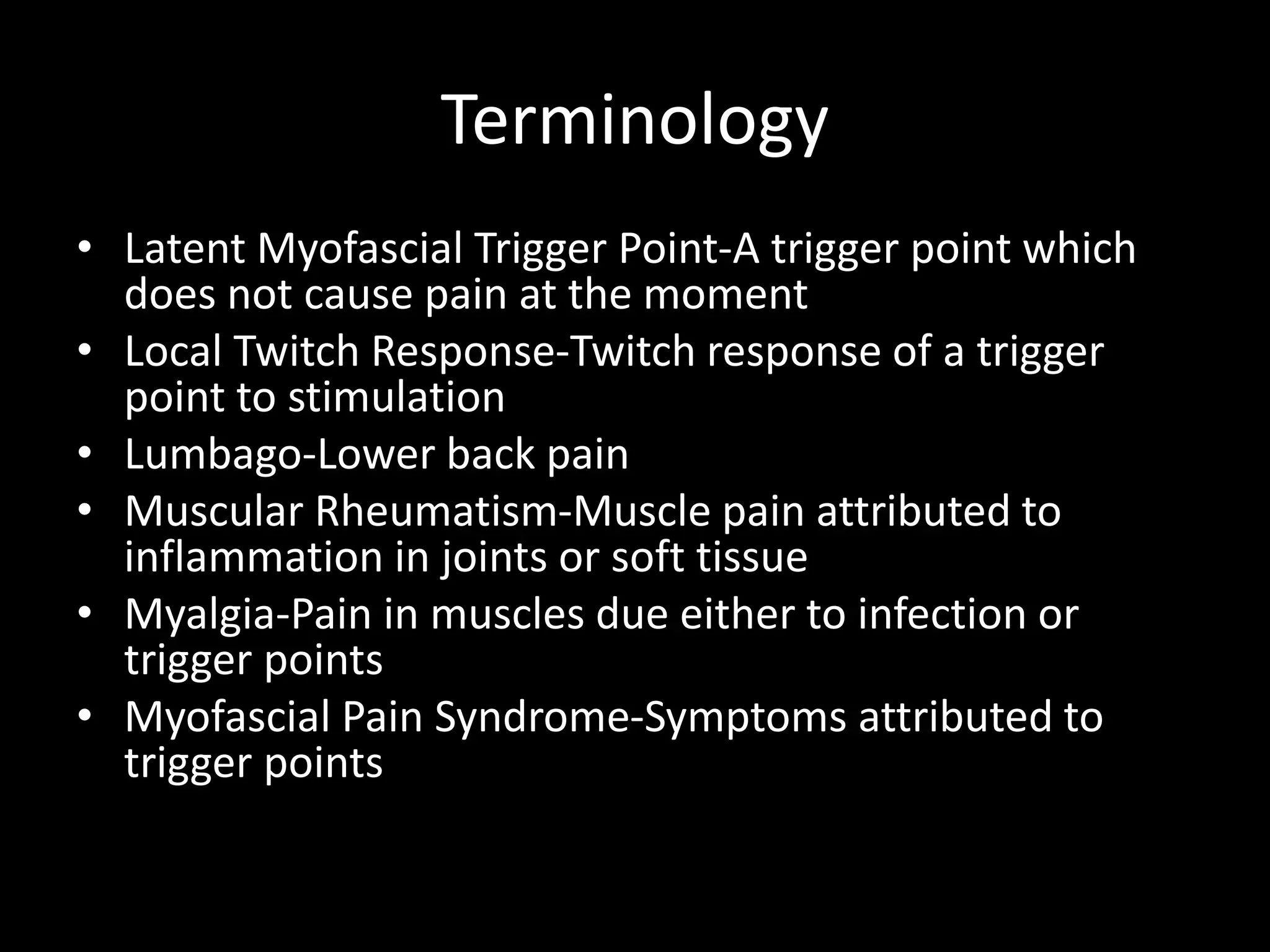 Myofascial pain and dysfunction | PPTX