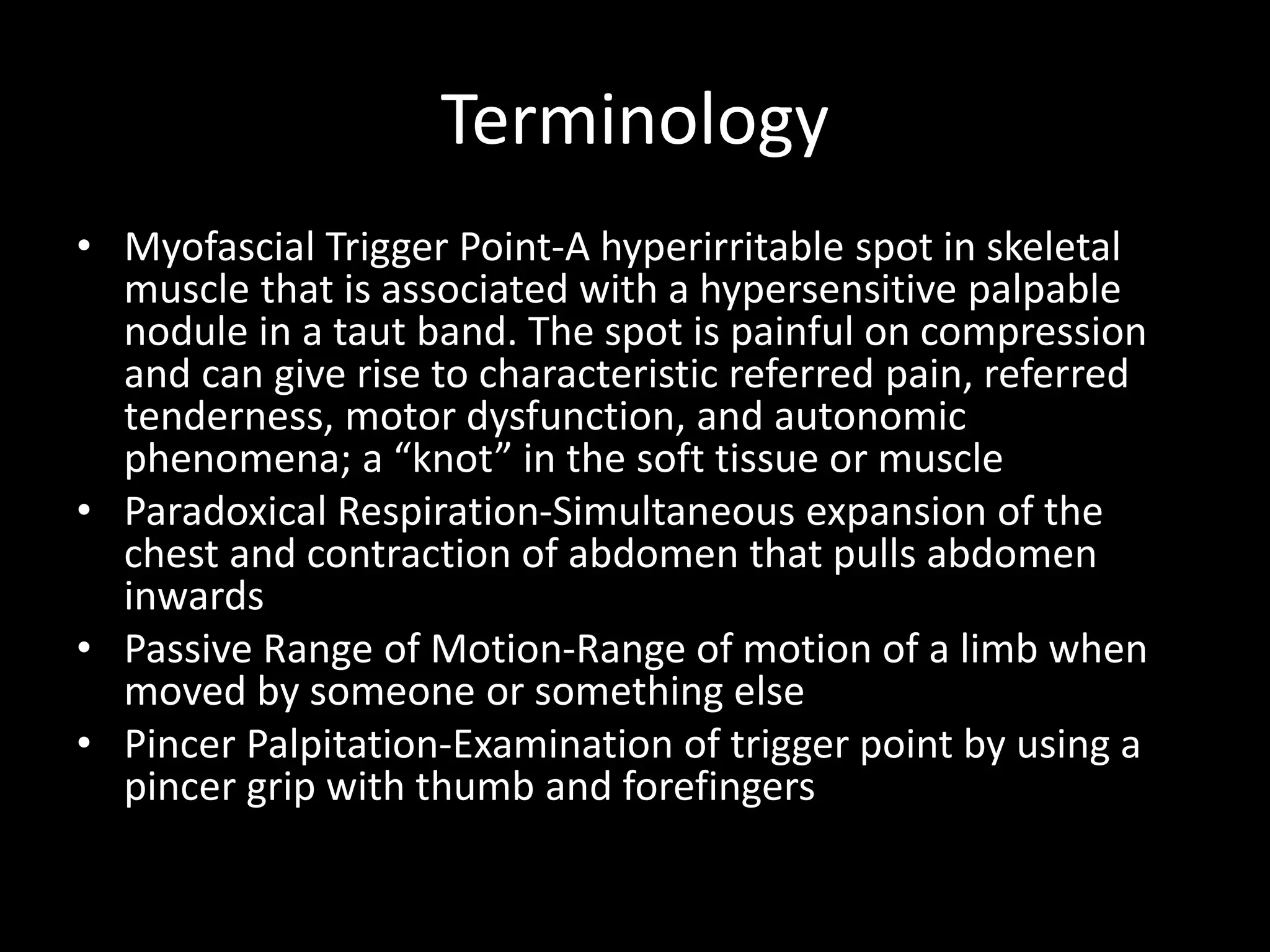 Myofascial pain and dysfunction | PPTX