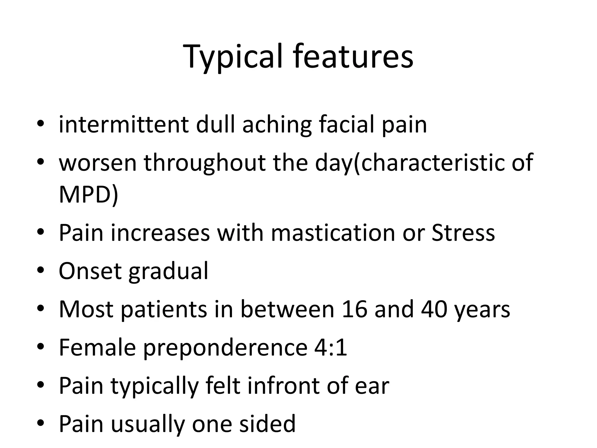 Myofascial pain dysfunction (mpd) | PPTX | Dental Health | Diseases and ...