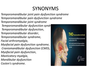 Myofascial pain dysfunction (mpd) | PPTX