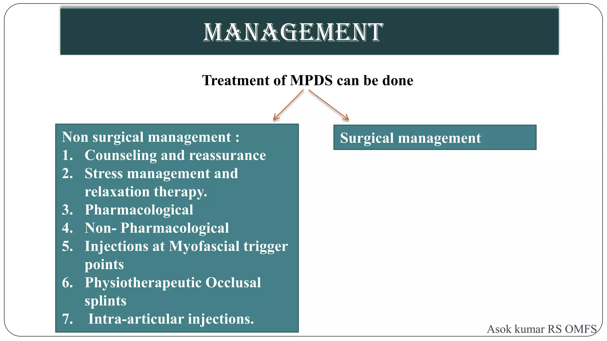 Myofascial pain dysfunction syndrome | PDF