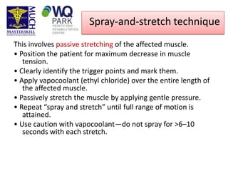 Myofascial pain syndrome | PPTX