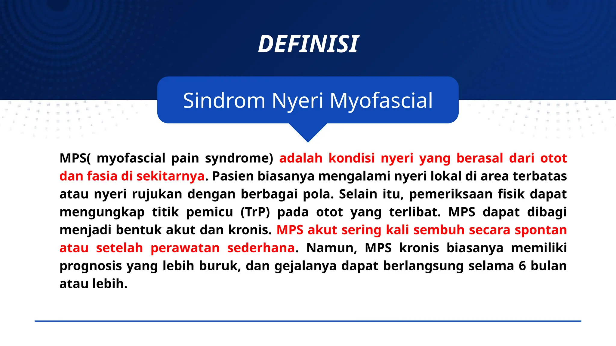 Myofascial Pain Syndrom (MPS) Neurologi FK Unmal 2024pptx | PPTX