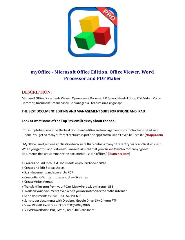 myOffice - Microsoft Office Edition