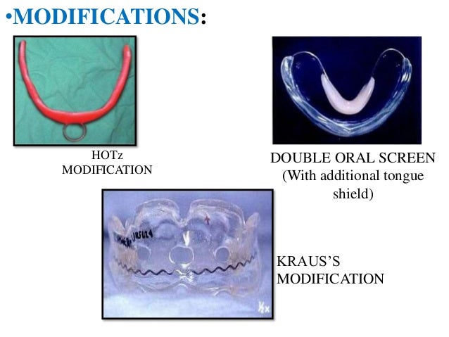 Myofunctional appliances