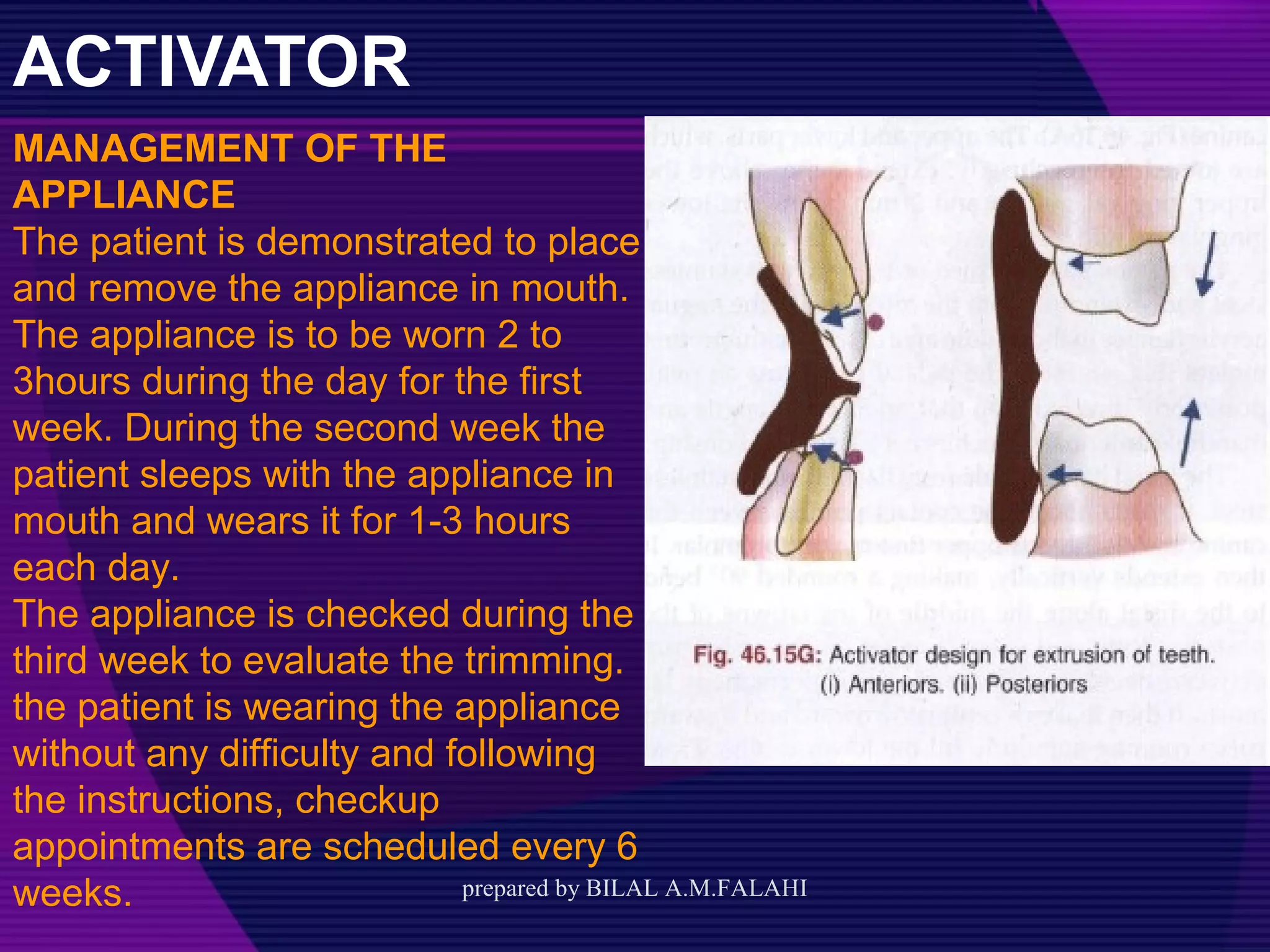 Myofunctional appliances in orthodontic | PPT