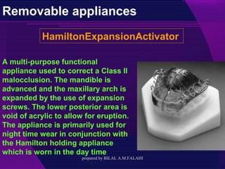 Myofunctional appliances in orthodontic | PPT