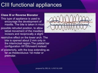 Myofunctional appliances in orthodontic | PPT