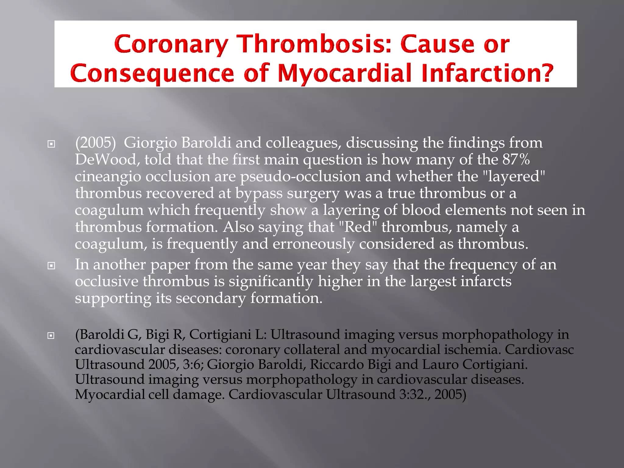 Myogenic Theory of Myocardial Infarction | PDF