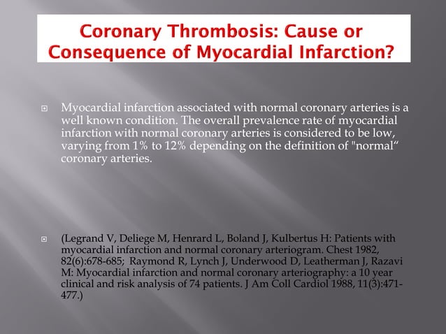 Myogenic Theory of Myocardial Infarction | PDF | Heart and ...