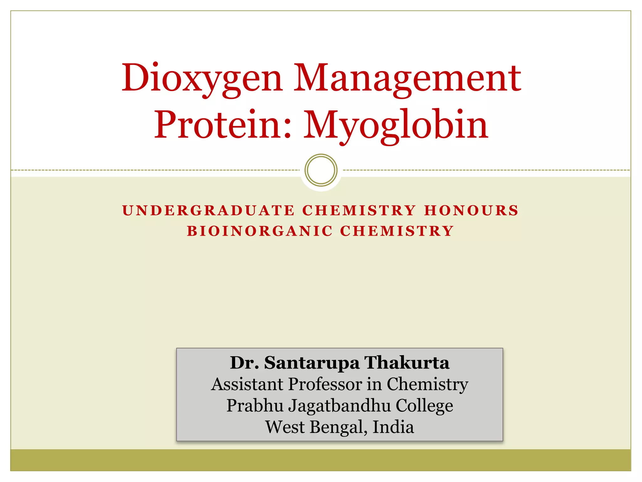 Myoglobin | PPTX