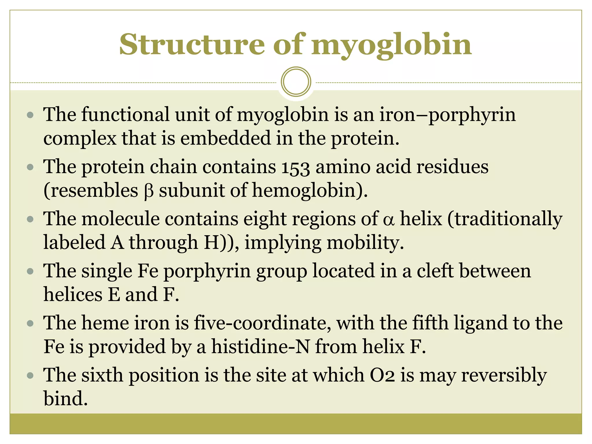 Myoglobin | PPTX