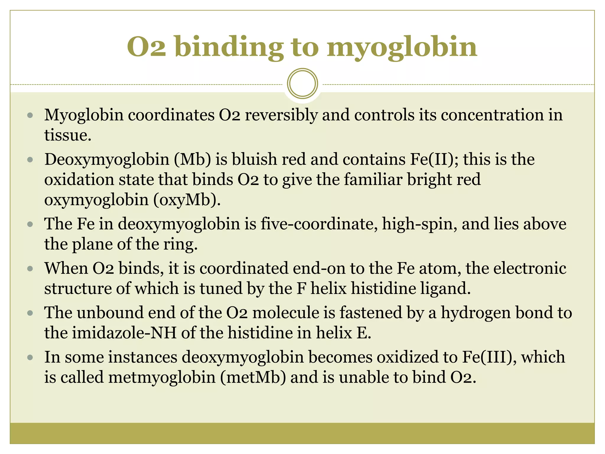 Myoglobin | PPTX