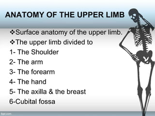 Myology and ostrology of upper limb | PPT