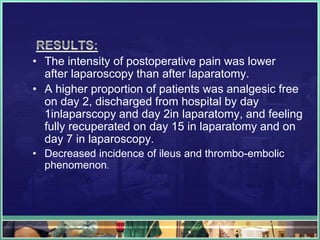 Myomectomy laparoscopic-vs-laparotomy 2 | PPT