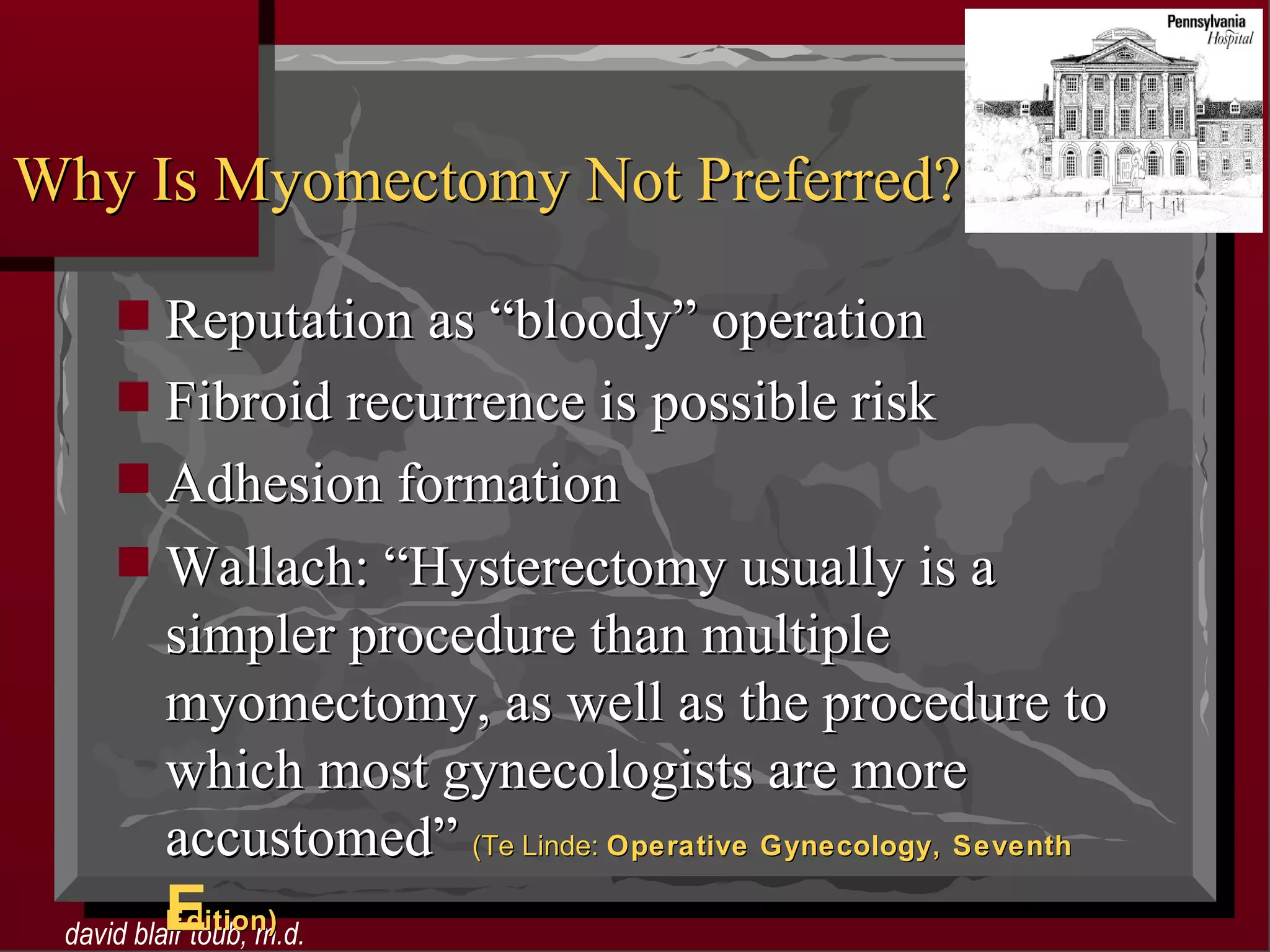 myomectomy | PPT