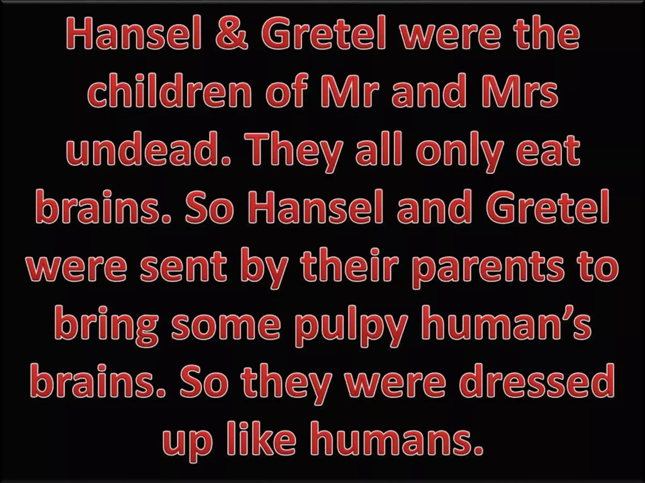 Myon - hansel and gretel (zombies | PPTX