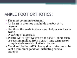 neuropathic gait and foot drop | PPTX