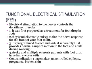 neuropathic gait and foot drop | PPTX