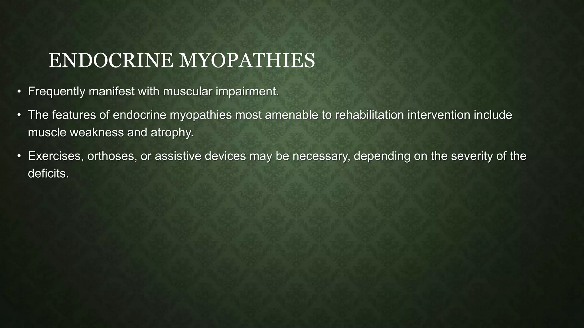 Myopathies | PPTX