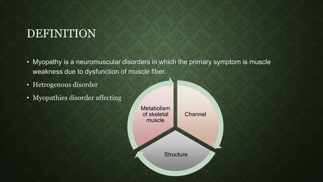 Myopathies | PPTX | Lung and Respiratory Health | Diseases and Conditions