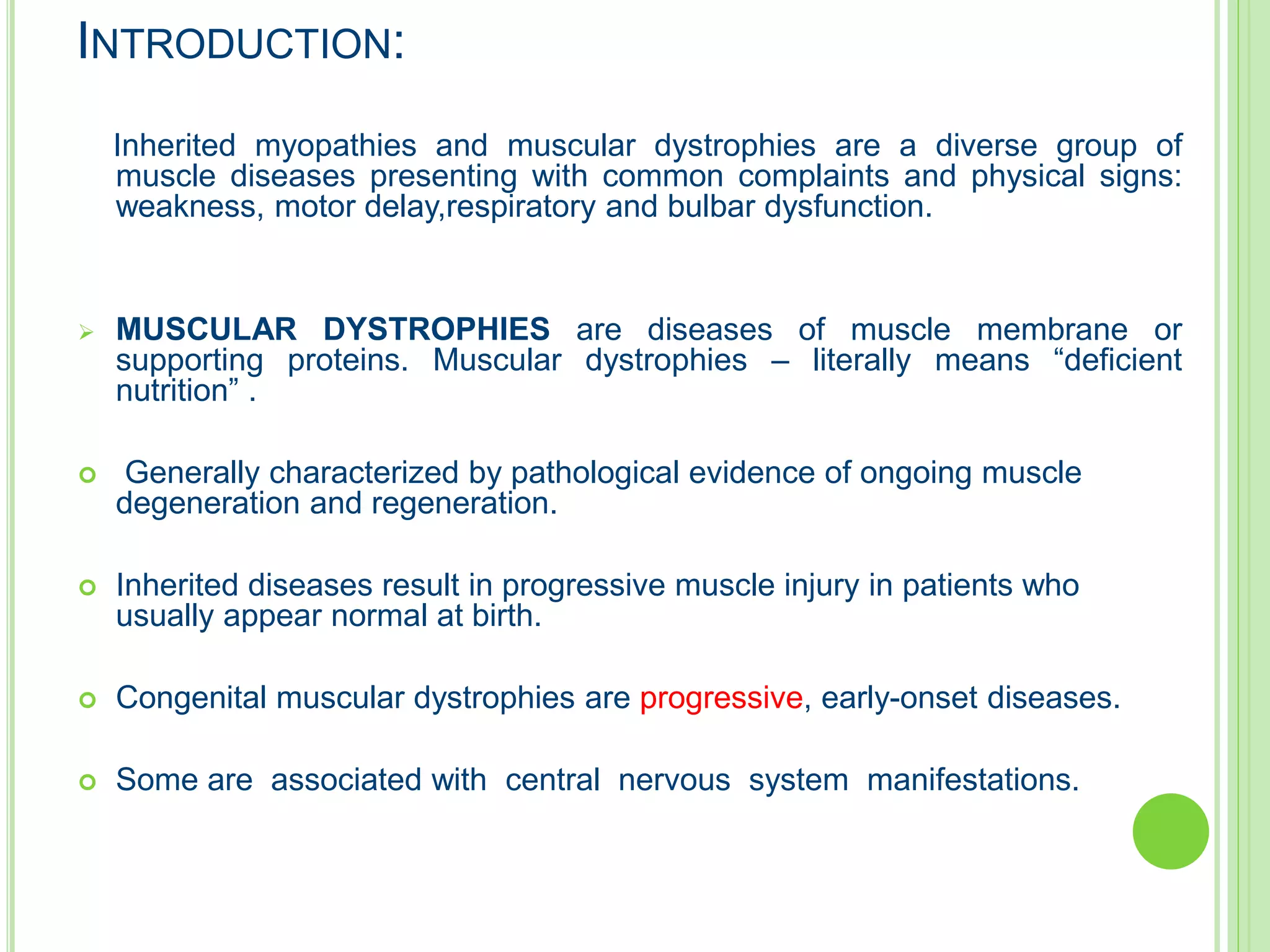 Myopathies and myotonic dystrophies | PPTX