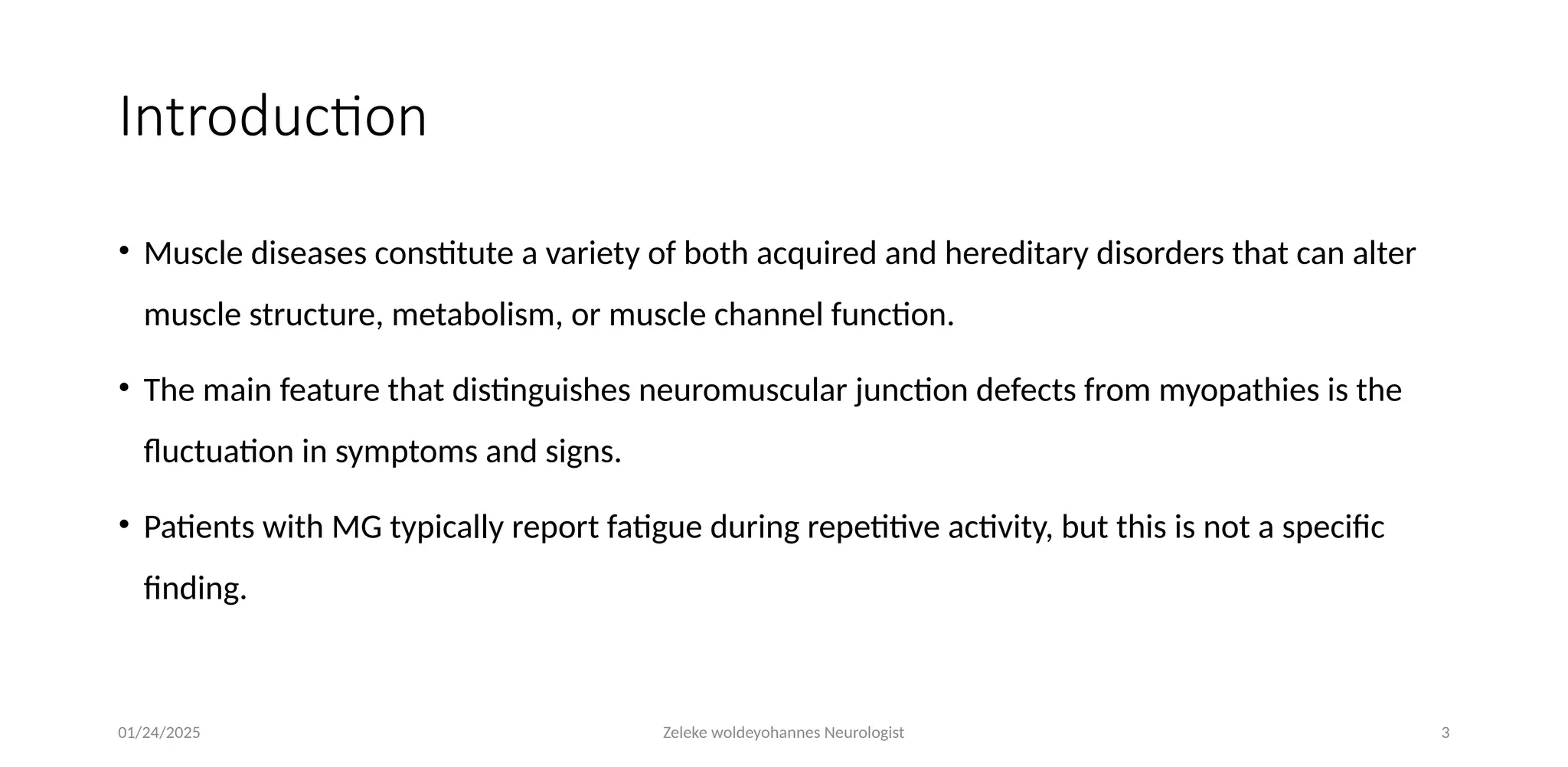 Myopathies for Clinical I students.pptptx | PPTX
