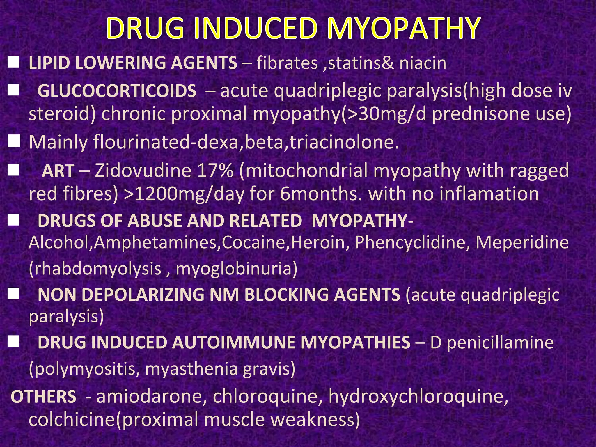 Myopathies new | PPTX