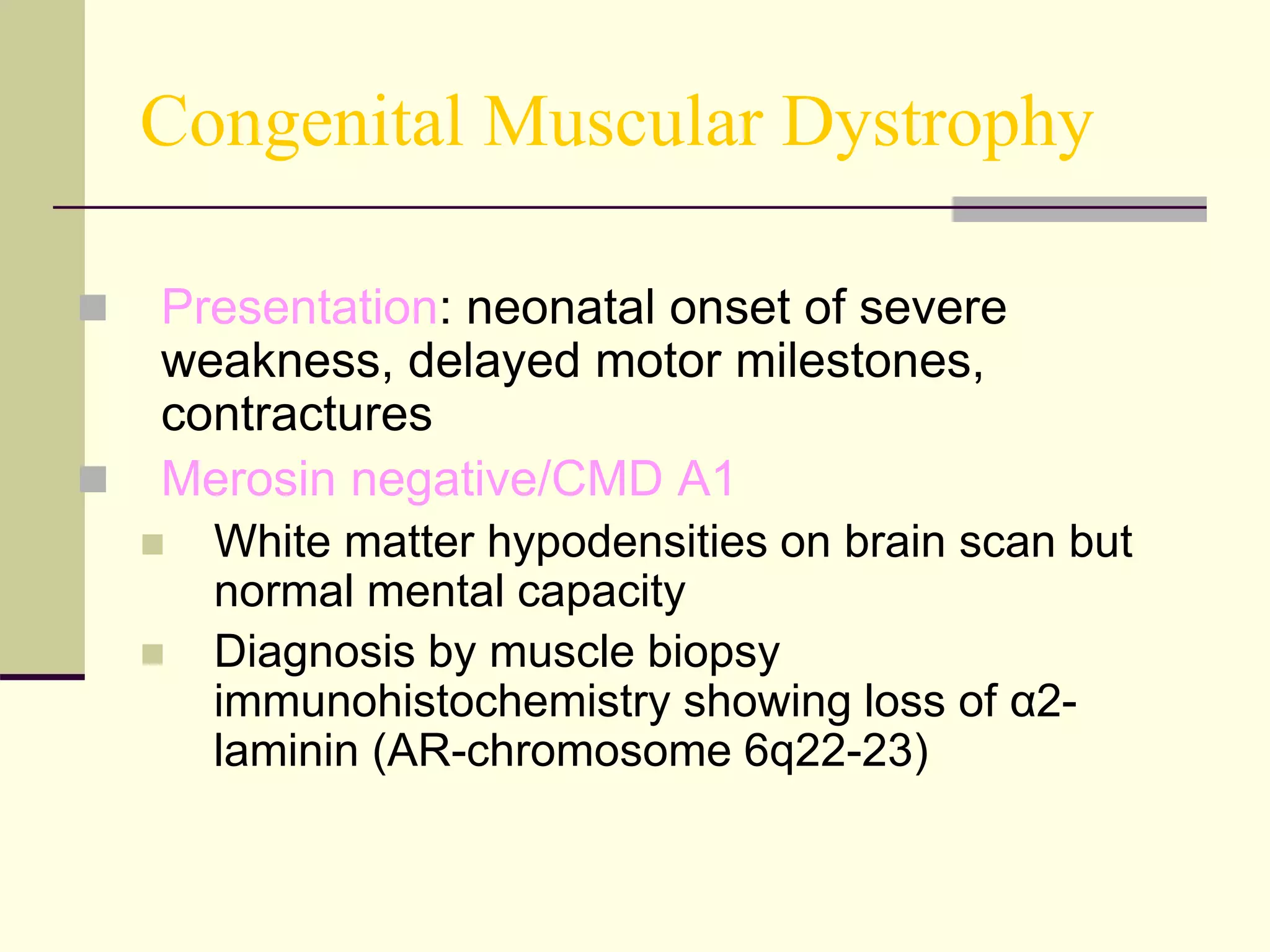 Muscular Dystrophies in Childhood | PPTX
