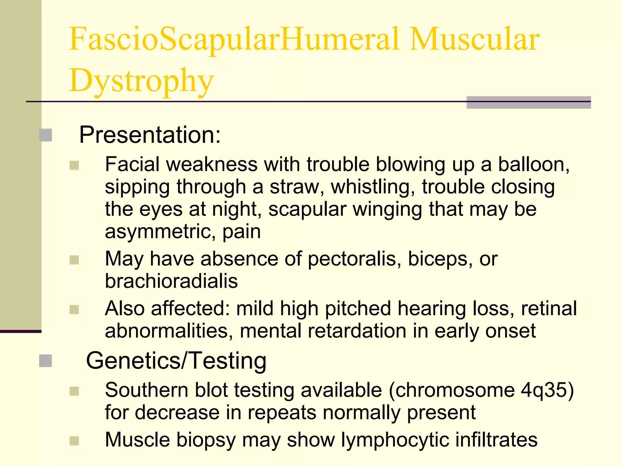 Muscular Dystrophies in Childhood | PPTX