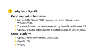 Baiscs of OpenGL | PPTX