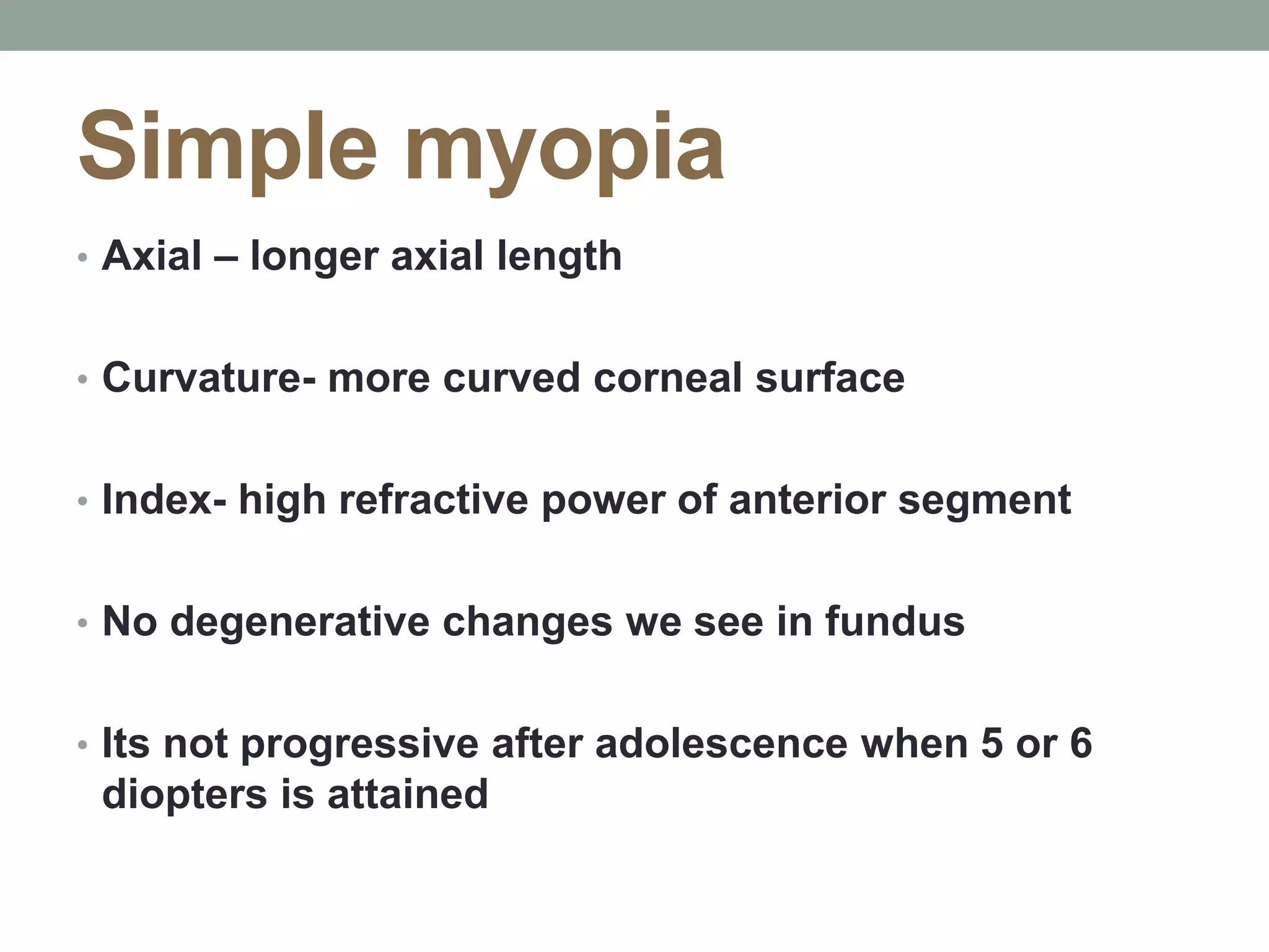 Myopia Ophthalmology ( Quick Review ) | PPTX