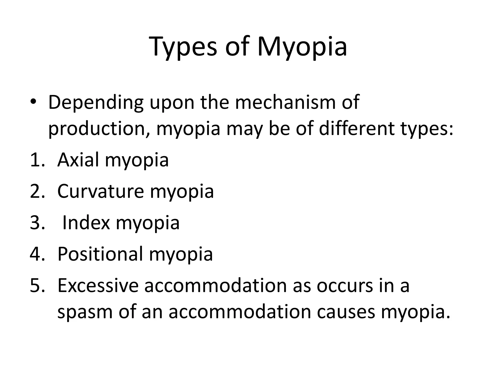 Myopia | PPTX