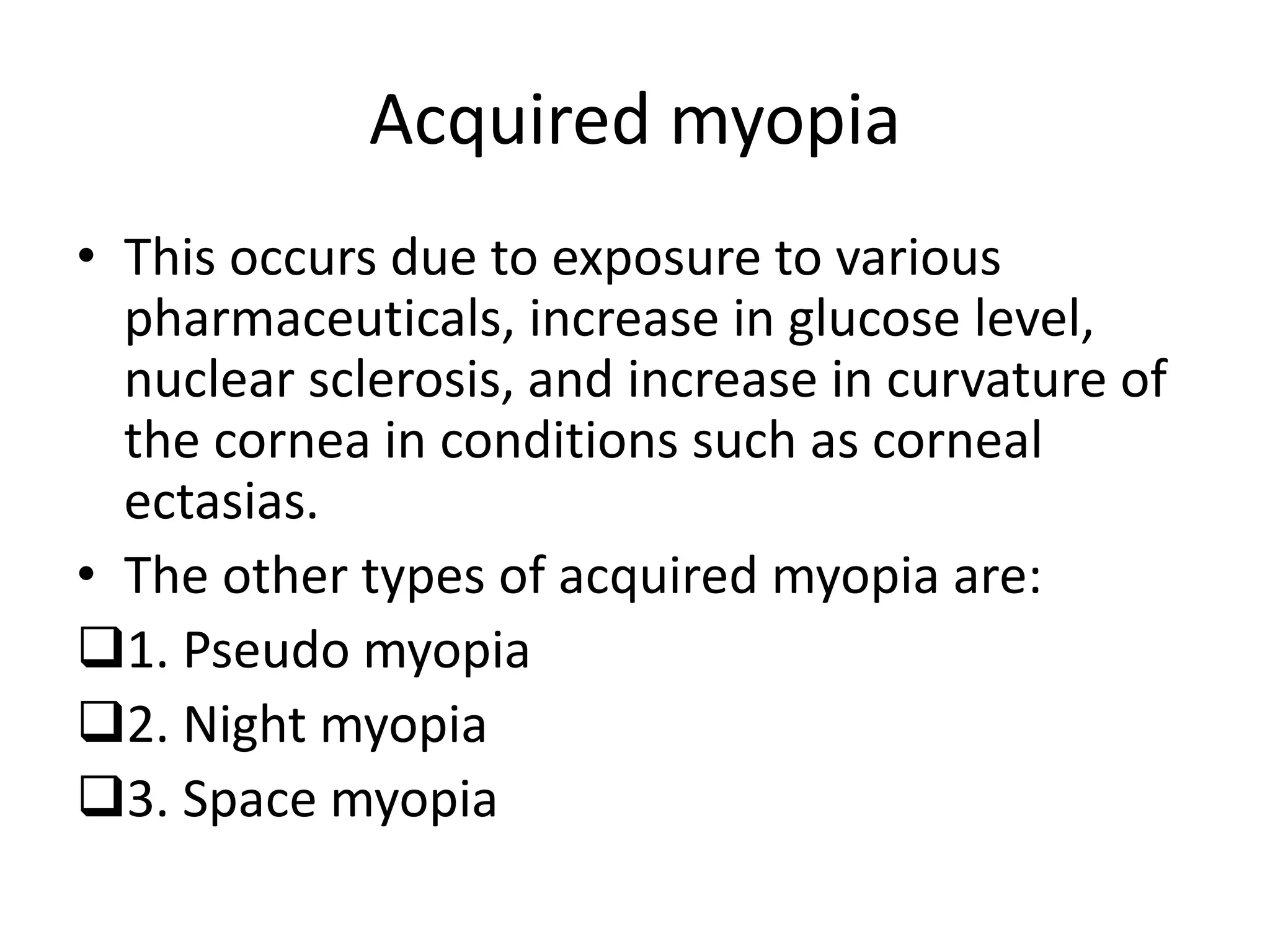 Myopia | PPTX | Eye and Vision Conditions | Diseases and Conditions