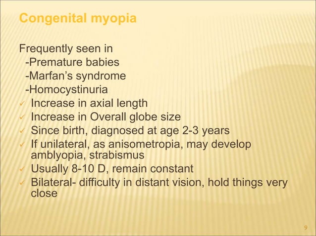 myopia.ppt | Eye and Vision Conditions | Diseases and Conditions
