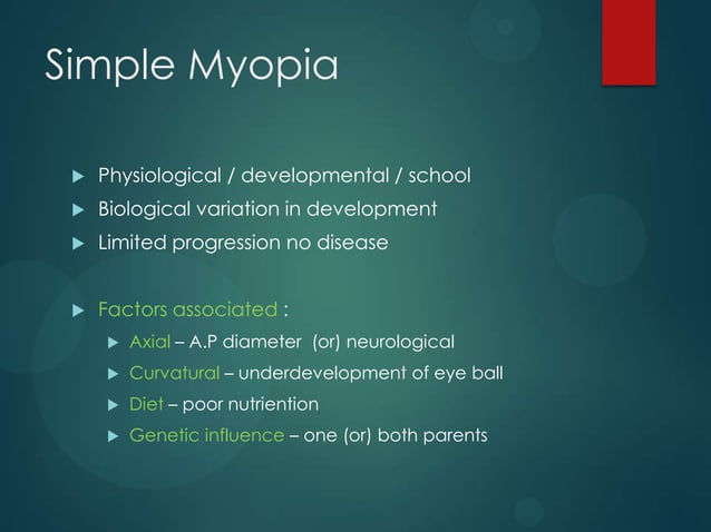 Myopia refractive error-M.B | PPT