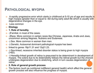 myopia 1.pptx Ophthalmology MBBS 3rd year | PPTX