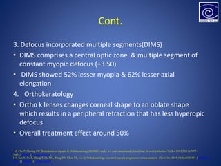 Myopia classification ,prevalence , pathological myopia & its control ...