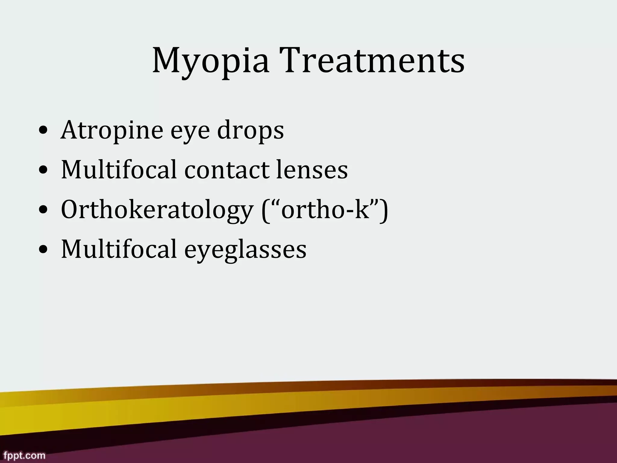 Myopia control at EyeXam | PPT