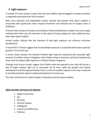 Myopia control | PDF