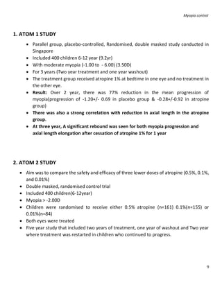 Myopia control | PDF