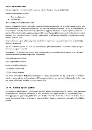 Myopia Control | PDF