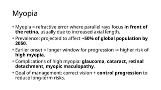 Myopia correction lens detail explanation | PPTX